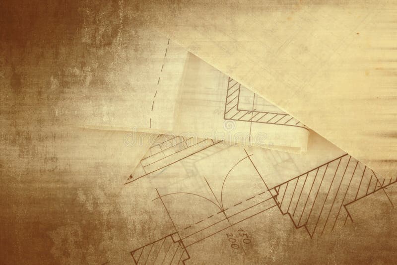 Old Building Projects Background Stock Illustration - Illustration of ...