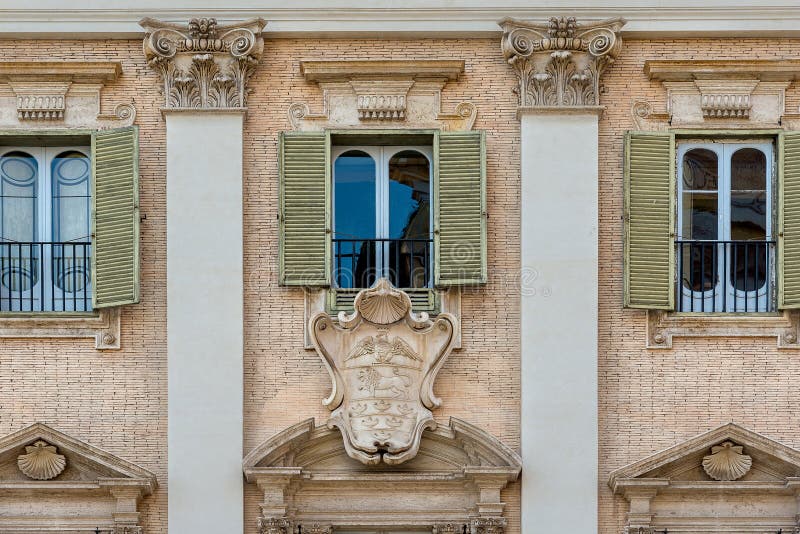 284 Old Building Renaissance Windows Shutters Stock Photos - Free ...