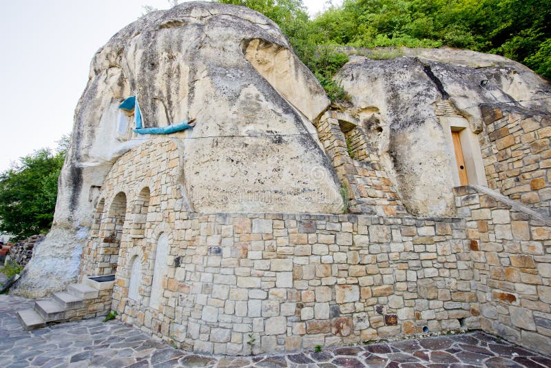 Old building in the rock. stock photo. Image of famous - 134414022