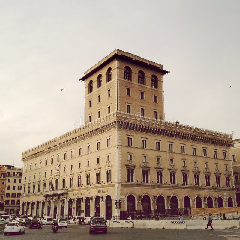 Old building in rome italy editorial photography. Image of architecture ...