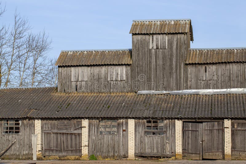 An Old Building Roof Made of Ordinary Slate Stock Image - Image of ...