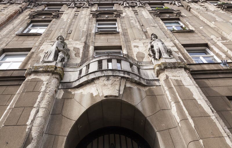 Old Building with Ruined Facade Stock Photo - Image of erurope ...