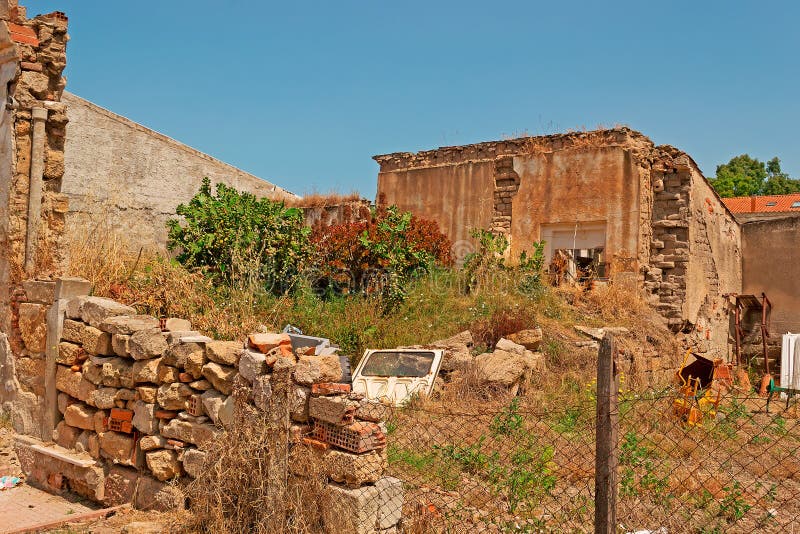 Old building ruins stock image. Image of wall, house - 32010593