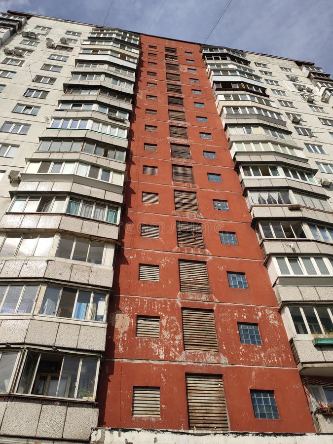 An Old Building in Russia is a High-rise Building Stock Image - Image ...