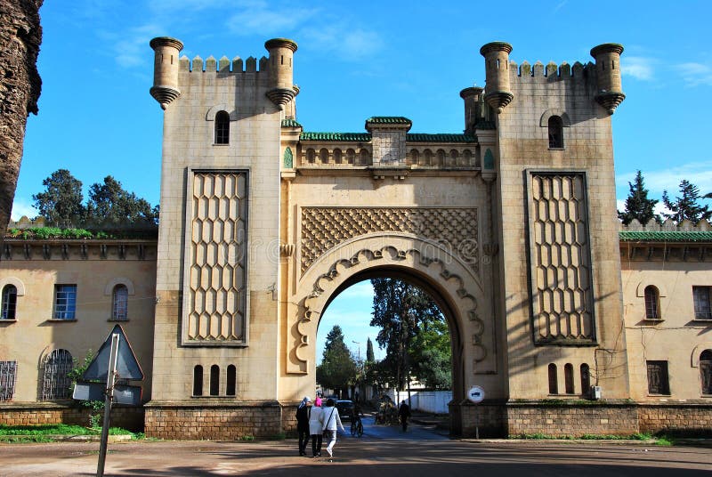Old Building Spanish in Morocco Stock Photo - Image of facade, islam ...