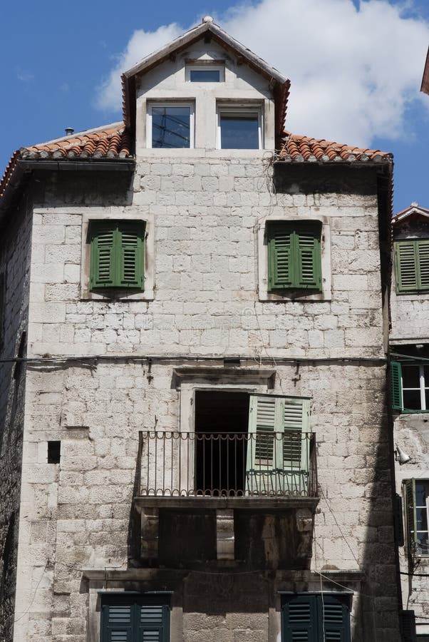 Old Building in Split - One of the Oldest in the Area Stock Photo ...