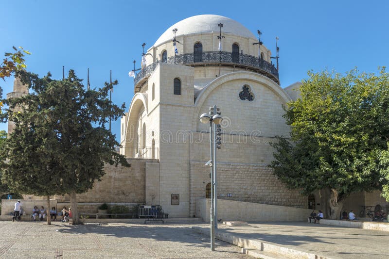 The Old Building of the Synagogue with a Dome in the Center of ...