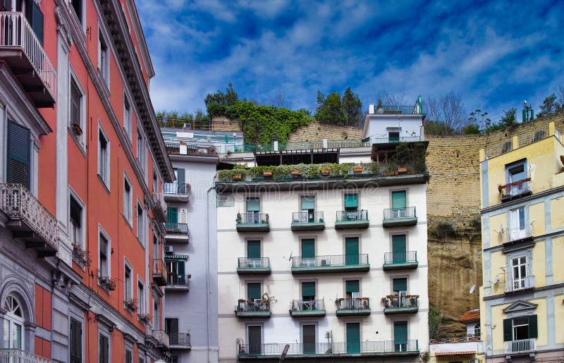 Old Building in the Town of Naples Stock Photo - Image of naples ...