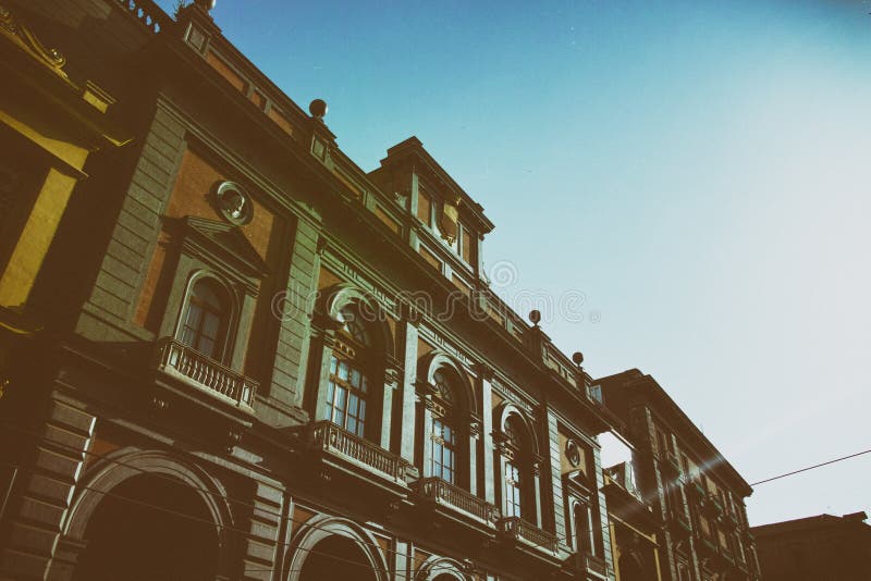 Old Building in the Town of Naples Stock Image - Image of campania ...