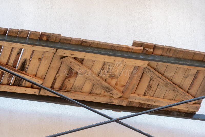 Old Building Under Construction with Scaffolds. Construction Site Stock ...