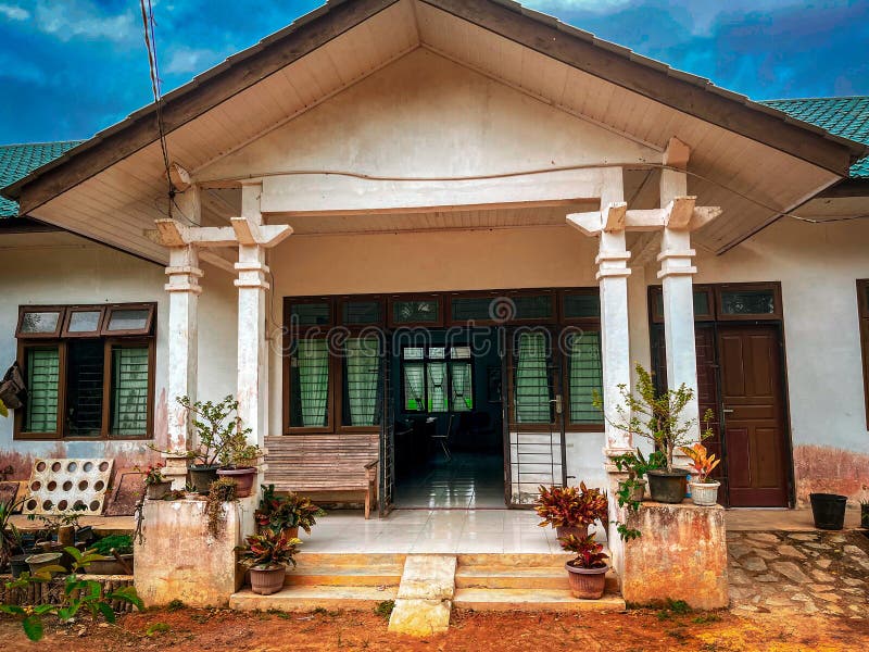 An Old Building in a Village Stock Image - Image of building ...