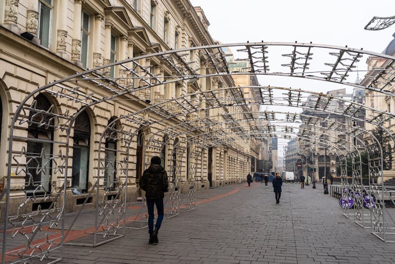 Old Buildings Architecture in Downtown Bucharest, Romania, 2020 ...