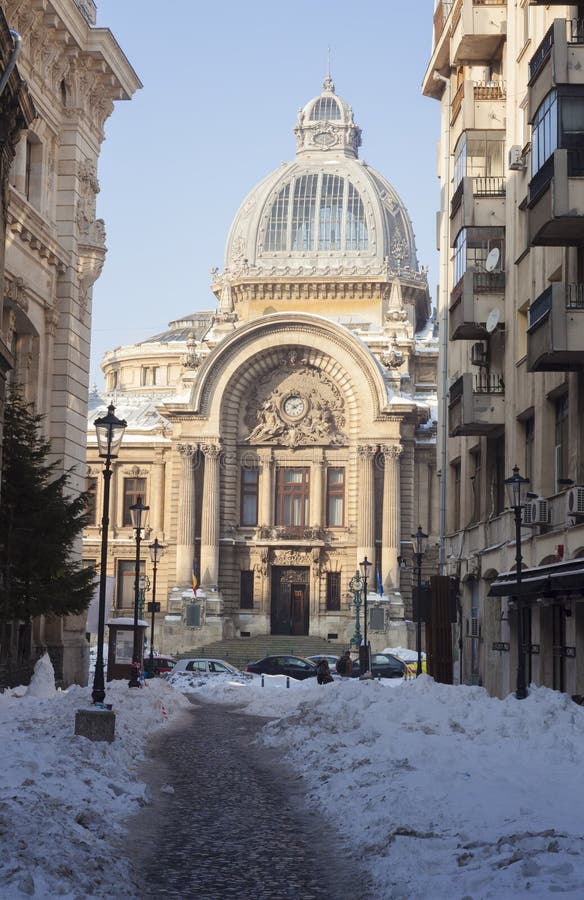 Old Buildings in Bucharest City Stock Image - Image of institution ...
