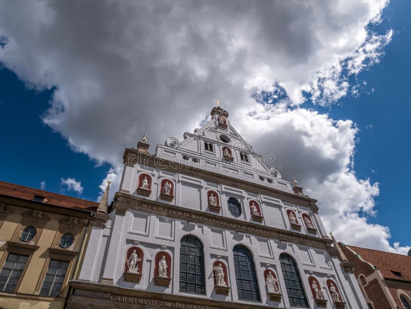 The Old Buildings in City Munich, Germany Stock Photo - Image of ...