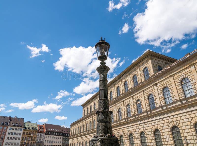 The Old Buildings in City Munich, Germany Stock Photo - Image of ...