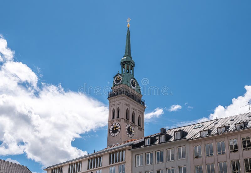 The Old Buildings in City Munich, Germany Stock Photo - Image of stone ...