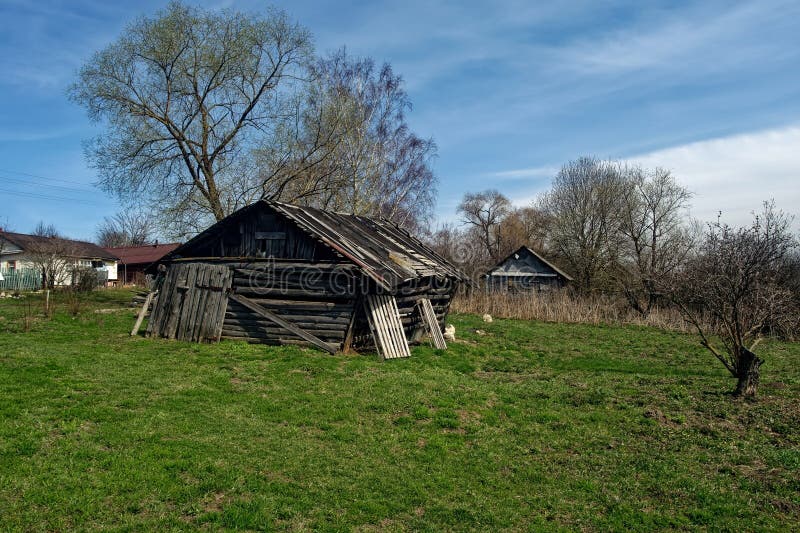 Old Buildings in the Countryside in Spring Stock Image - Image of ...
