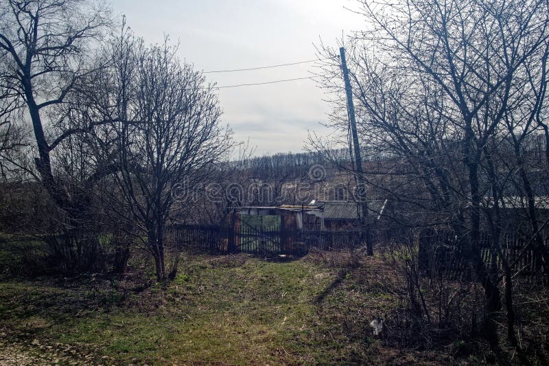 Old Buildings in the Countryside in Spring Stock Image - Image of ...