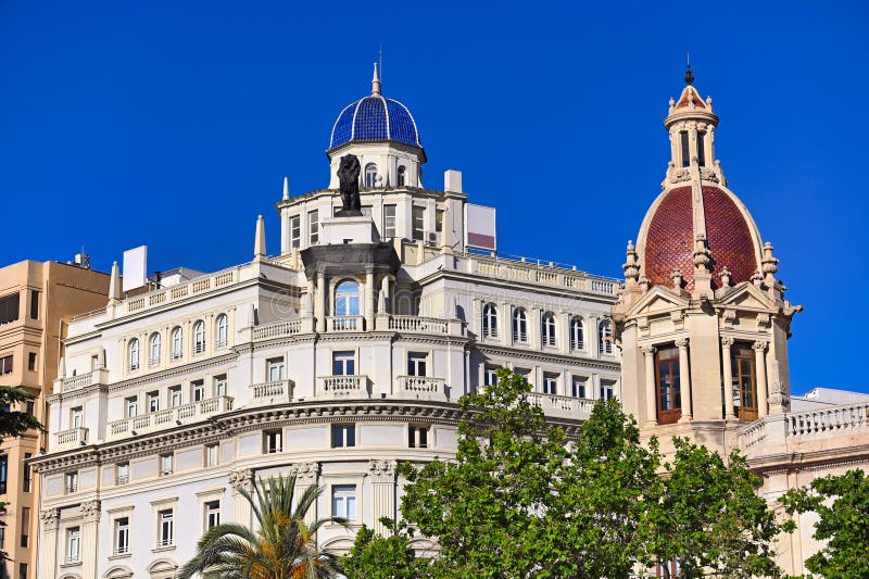 Old Buildings Exterior in Valencia Stock Image - Image of valencia ...