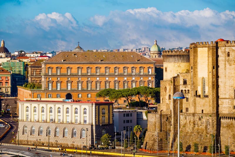 Old Buildings and Fort in Naples Italy Editorial Stock Photo - Image of ...