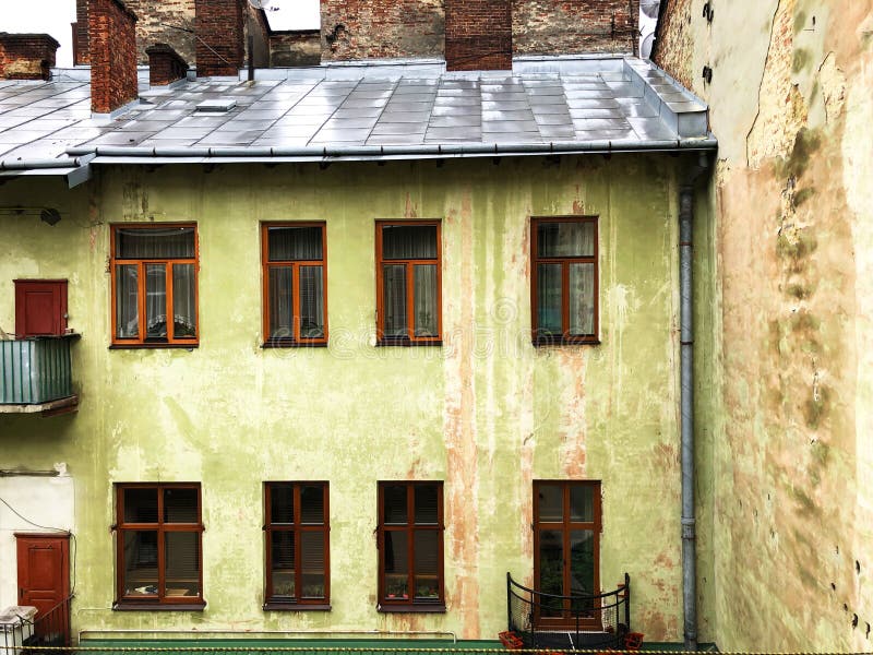 Old Buildings in the Historic Part of Lviv Ukraine Stock Photo - Image ...