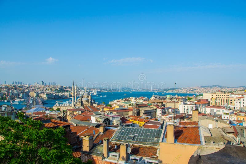 Old buildings in Istanbul stock image. Image of building - 54765795