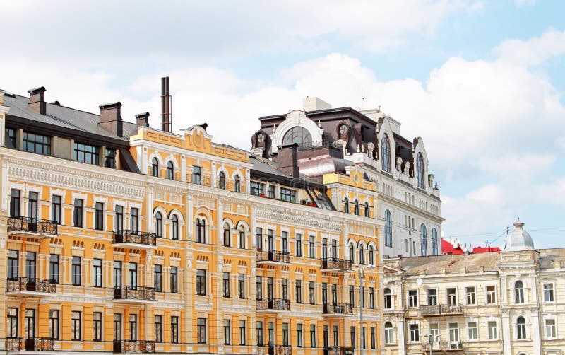 Old buildings in Kiev stock image. Image of historical - 22947379