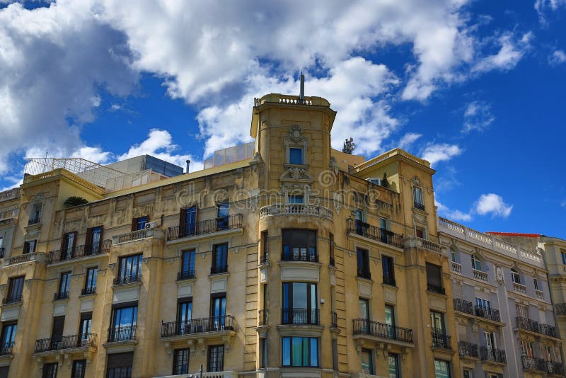 The Old Buildings in Madrid, Spain Stock Photo - Image of monuments ...