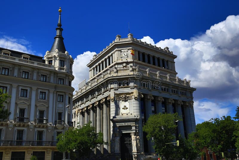 The Old Buildings in Madrid, Spain Stock Image - Image of capital ...