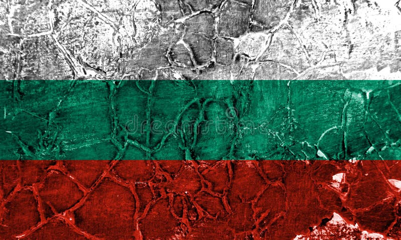 Old Bulgaria Grunge Background Flag Stock Photo - Image of emblem ...