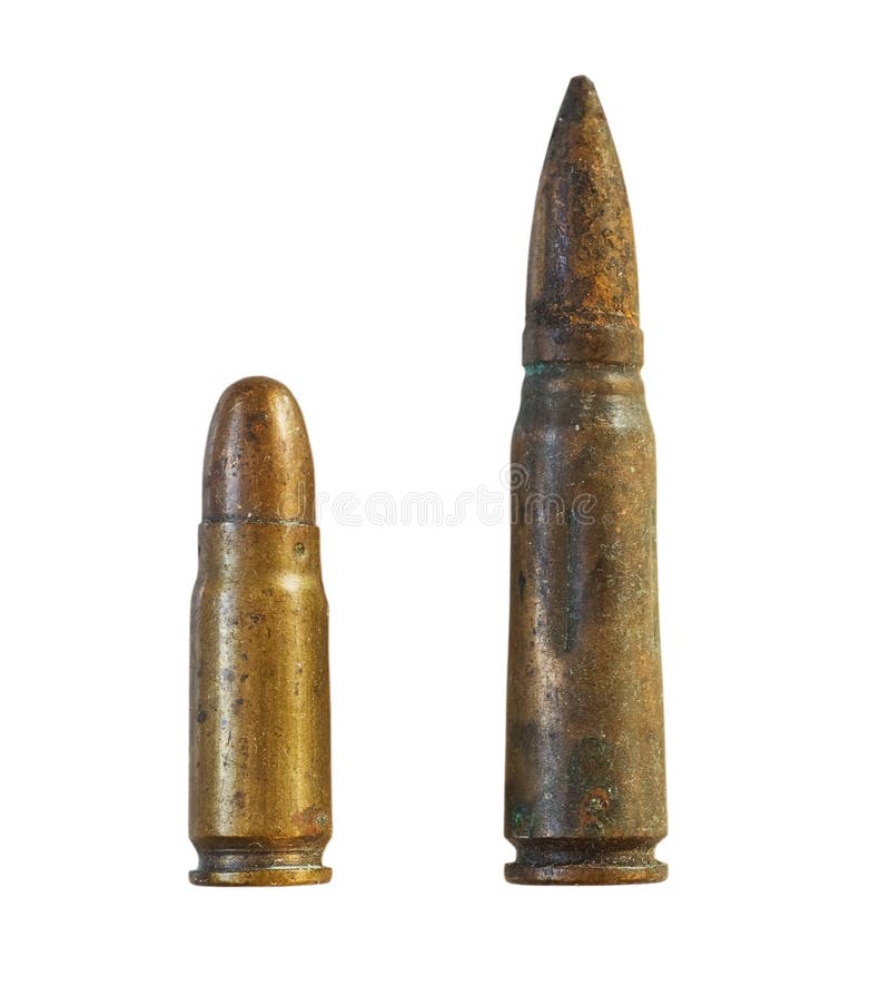 Old Rusty Bullets from Kalashnikov Assault Rifle Stock Photo - Image of ...