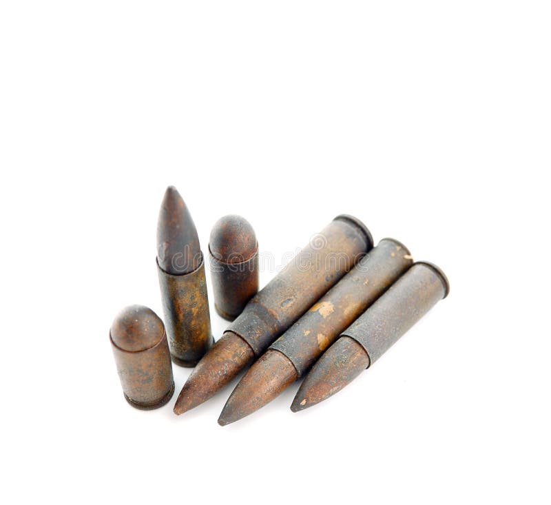 Use Bullet Shell Cartridges Stock Image - Image of white, ammunition ...