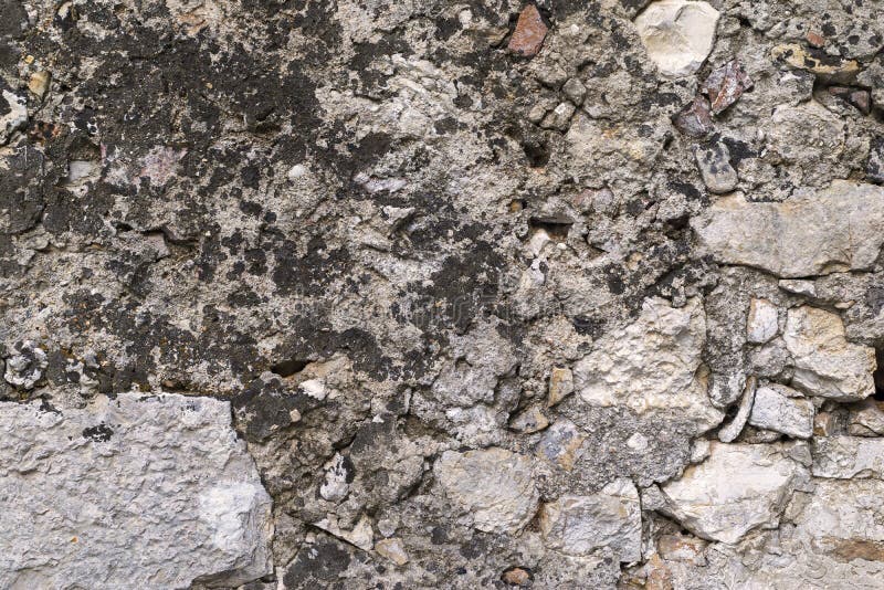 Old Bumpy Texture of an Ancient Stone Wall Stock Photo - Image of ...