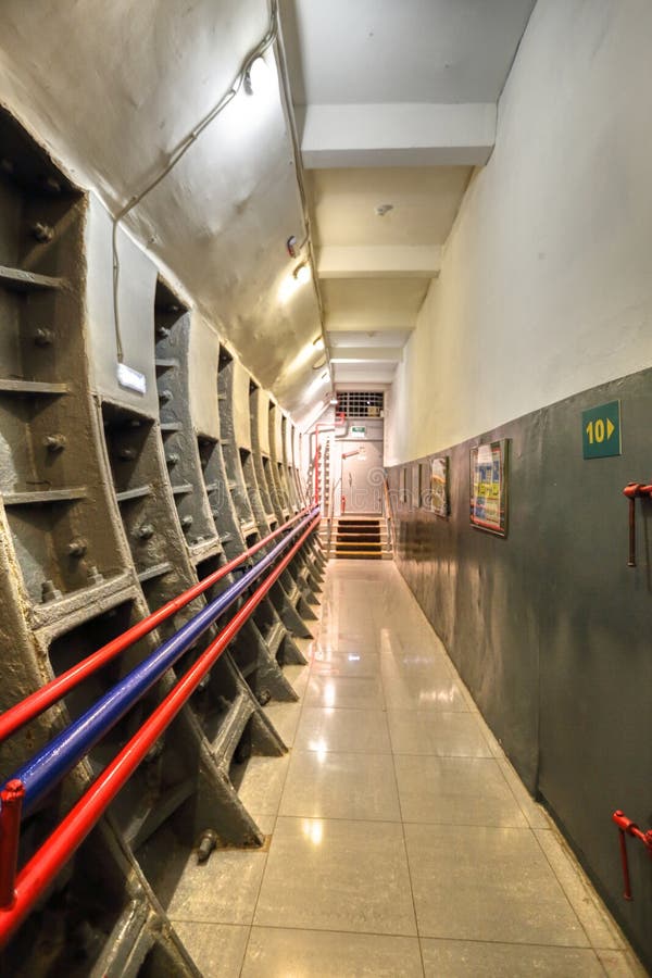 Old bunker s corridor stock photo. Image of underground - 66429740