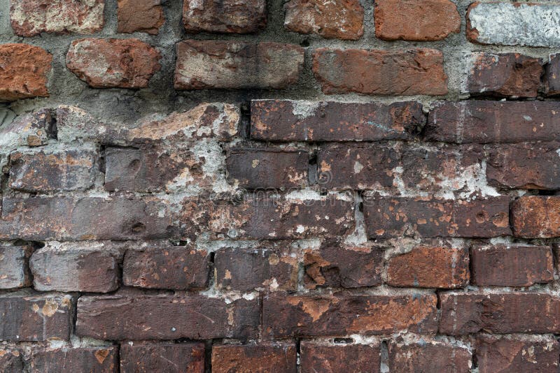 Old Burgundy Brick Wall Texture Stock Image - Image of background ...
