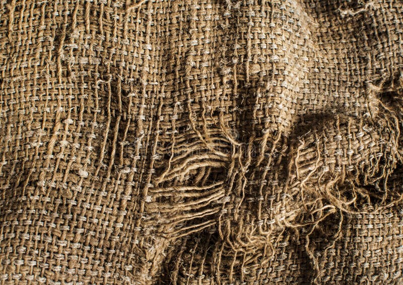 Torn burlap decayed stock photo. Image of coarse, ragged - 35370544