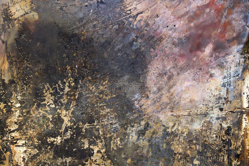 Old Burned Metallic Sheet Grungy Texture Stock Image - Image of pink ...