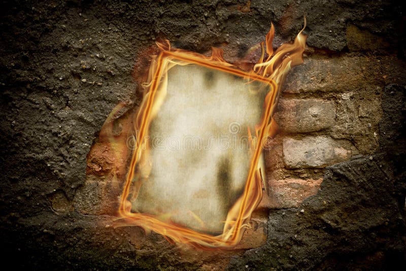 Old burning blank paper stock image. Image of background - 20991949