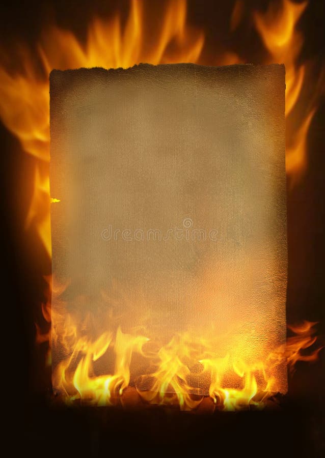 Burning paper stock illustration. Illustration of abstract - 8888328