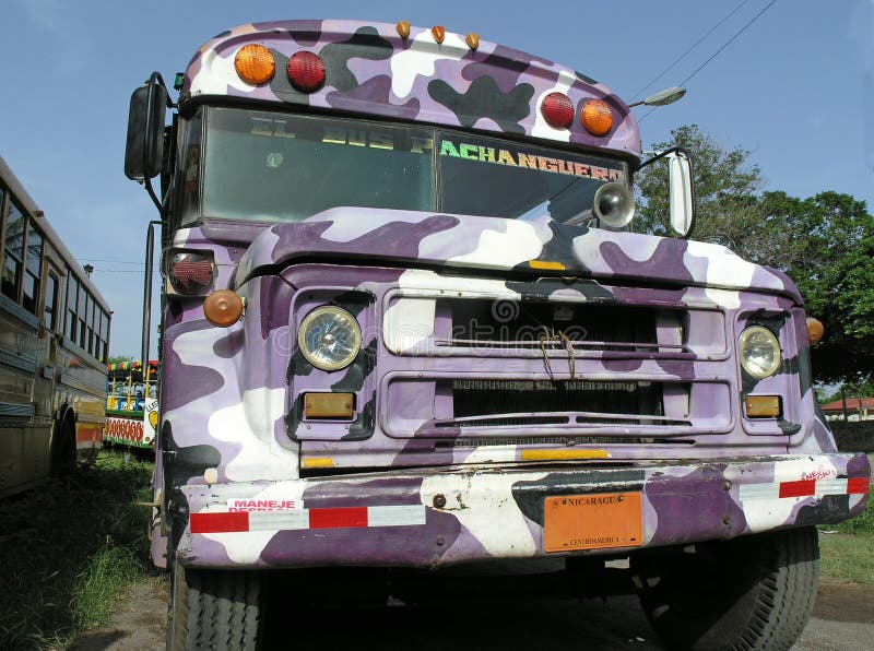 Old bus stock photo. Image of travel, pattern, purple - 1018326