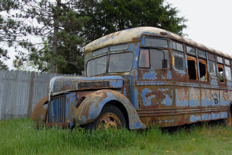 The old bus stock photo. Image of used, corroded, aged - 14358968