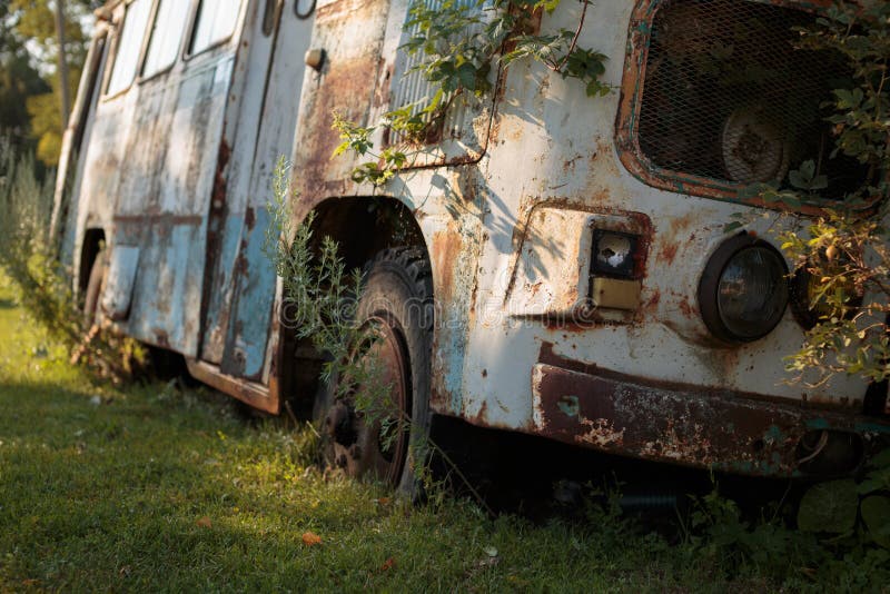 Old bus stock photo. Image of rusted, montenegro, rusting - 44088178