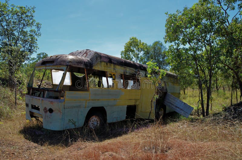 Long Time Abandoned Bus stock image. Image of vehicle - 120777047