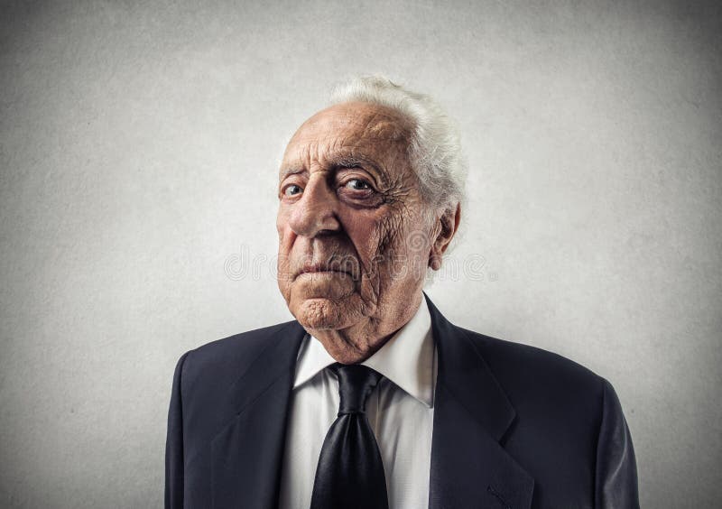 Old businessman stock photo. Image of wall, pension, elder - 35812126