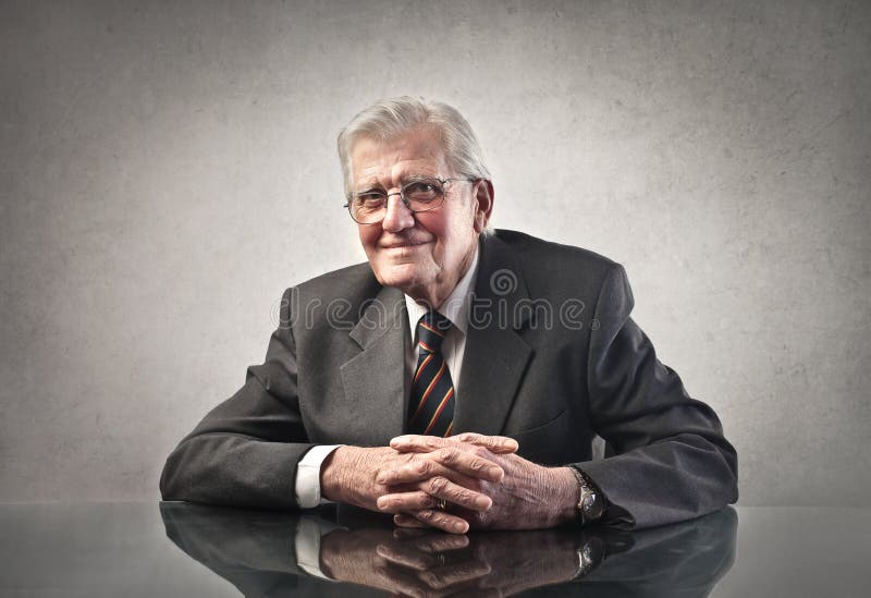 Old businessman stock photo. Image of satisfaction, glasses - 67517030