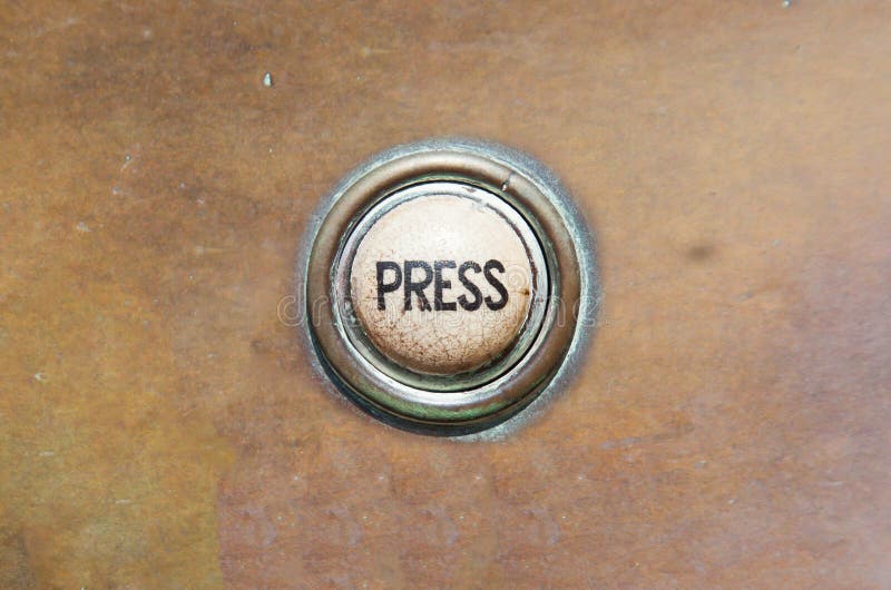 Old button - press stock photo. Image of equipment, ideas - 43006544
