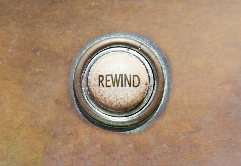 Old button - rewind stock photo. Image of dirty, electrical - 43792334