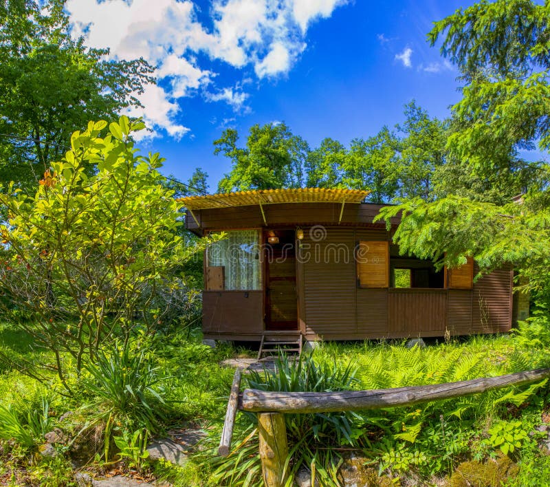 Old Cabin Hidden in the Woods at Spring. Stock Photo - Image of explore ...