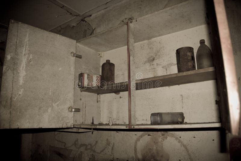 Old cabinets stock image. Image of broken, building - 332110821