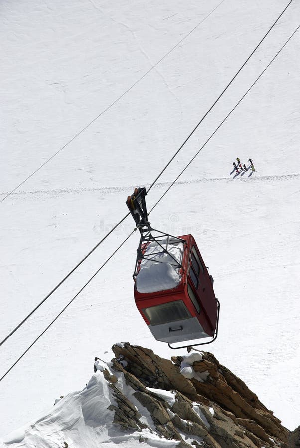Old cable car stock image. Image of piste, equipment - 18751509